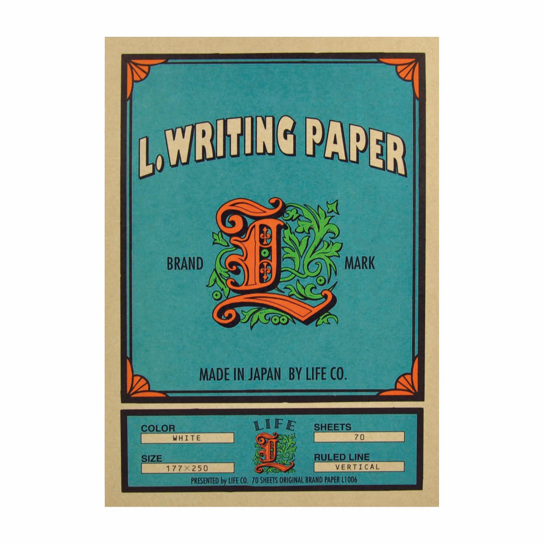 Life Letterpress Vertical Line Ruled B5 Thick Notepad – AARCAAI