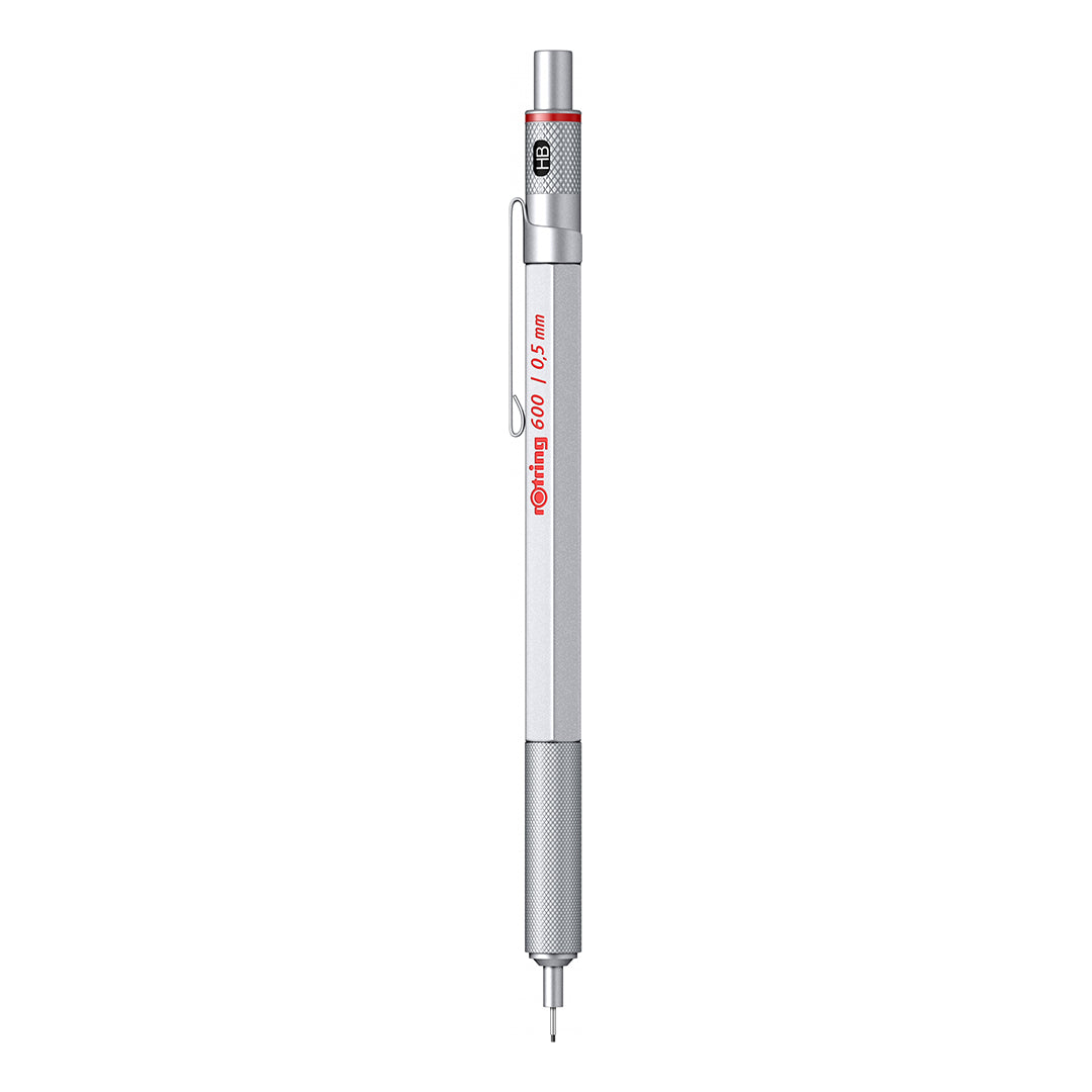rOtring 600 Mechanical Pencil â€“ 0.5mm Tip, Silver Metal Body – AARCAAI