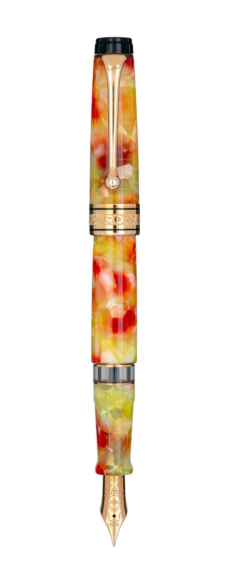 Aurora Optima Caleidoscopio Luce Gialla GT Fountain Pen – AARCAAI