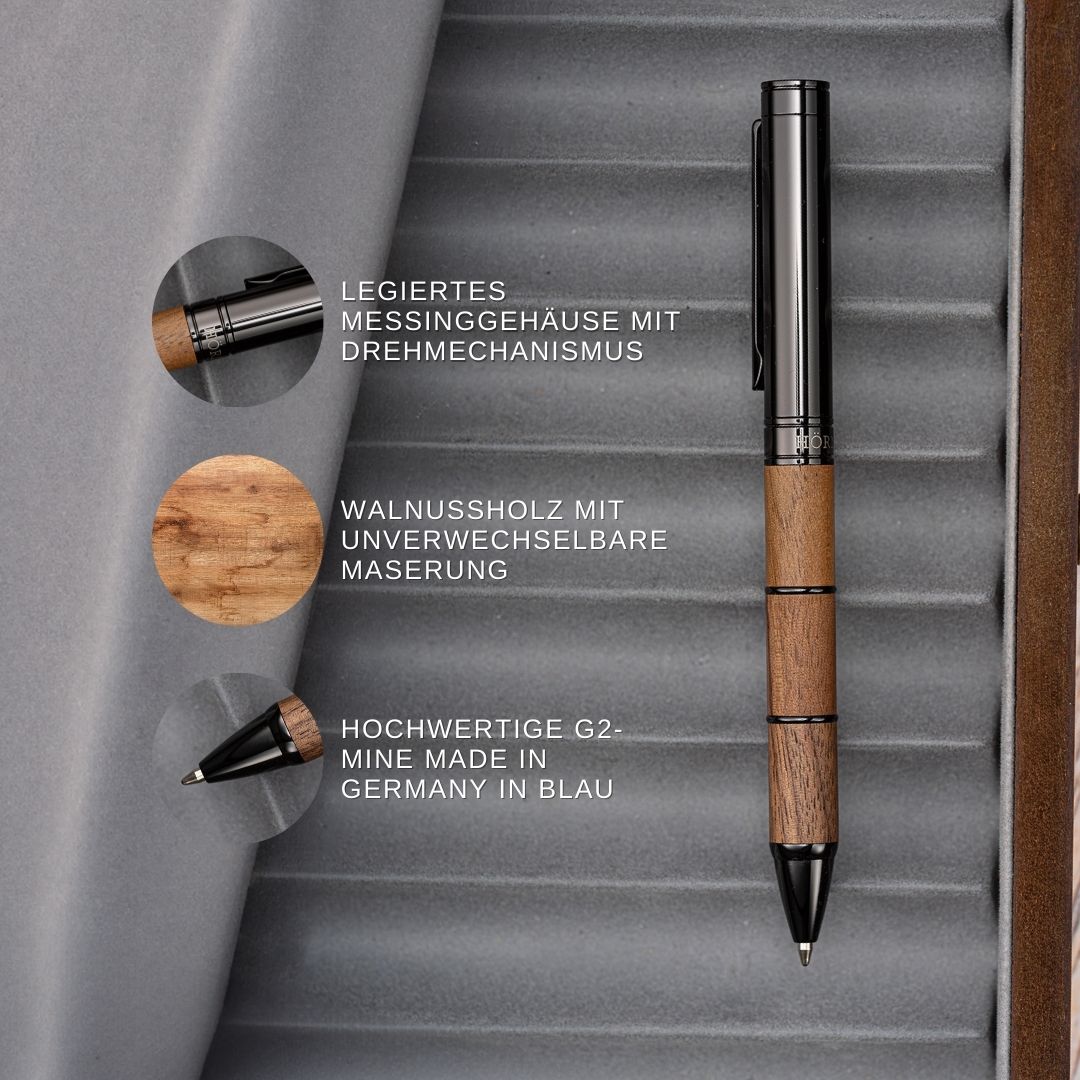 Horner | Obscurus | Ballpoint Pen | Walnut Wood – AARCAAI