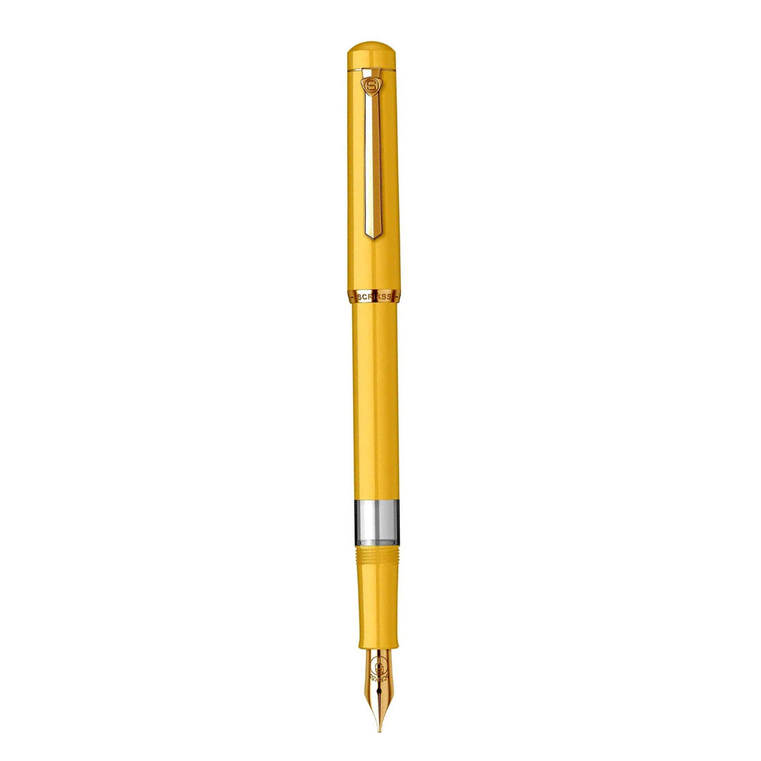Scrikss | 419 Legendary | Fountain Ink Pen | Medium Nib | Gold Plated ...